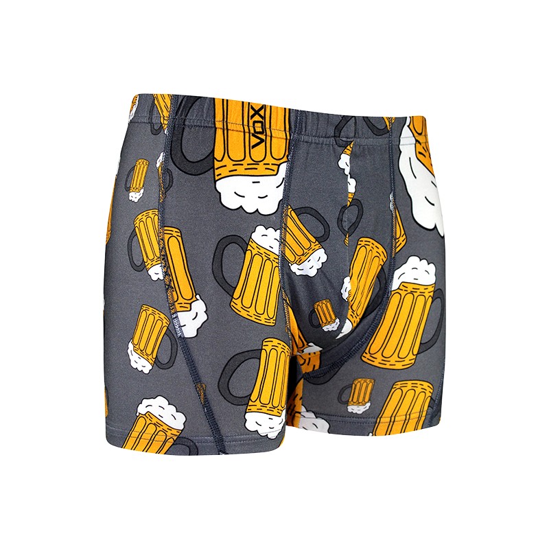 Boxerky s motivem - pivo - šedé - NAAU CZ