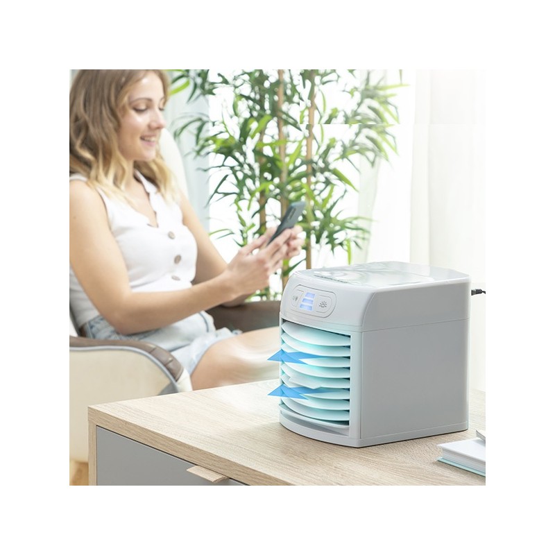 Přenosná mini evaporační klimatizace Freezyq+ - LED - InnovaGoods - NAAU CZ