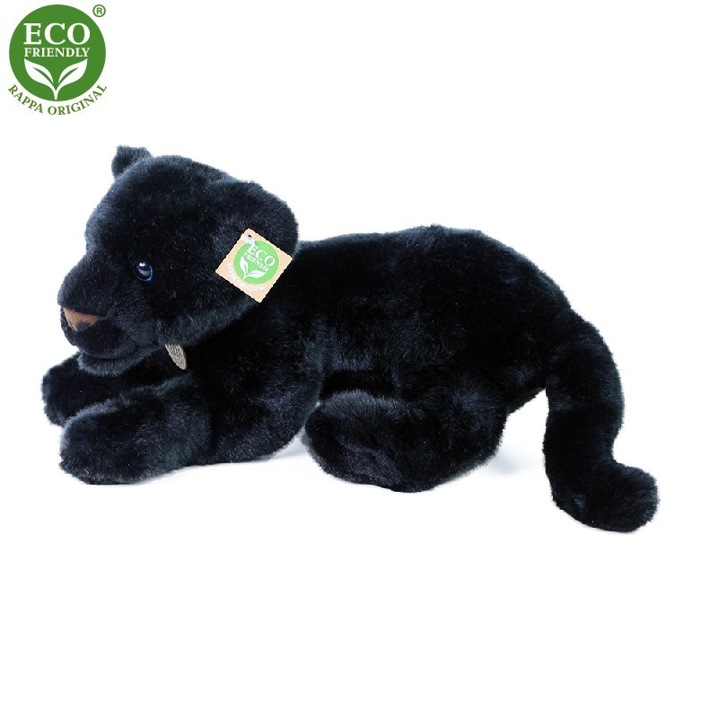 Plyšový černý panter - ležící - 40 cm - Rappa - NAAU CZ